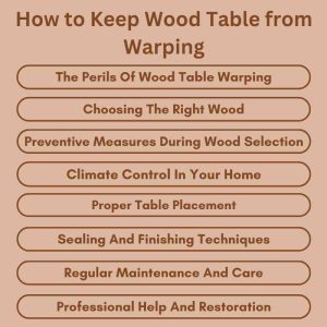 How to Keep Wood Table from Warping: Expert Tips