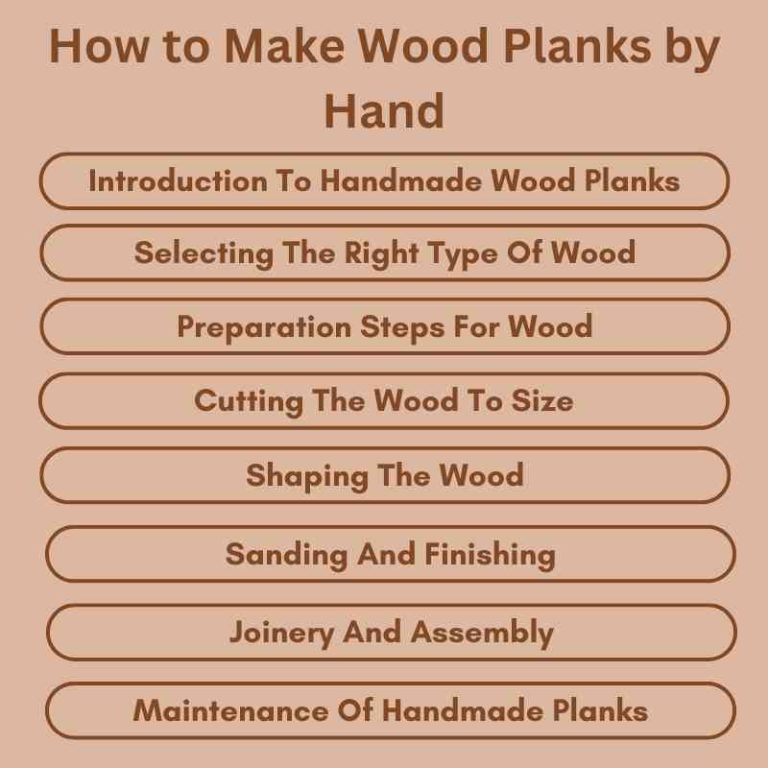 How to Make Wood Planks by Hand: A DIY Guide