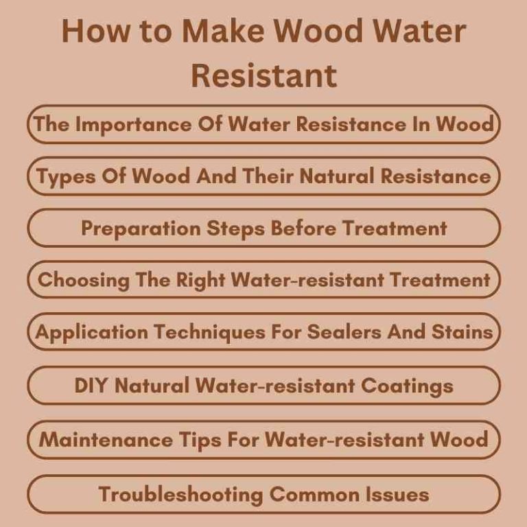How to Make Wood Water Resistant: Expert Tips & Techniques