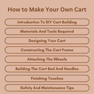How to Make Your Own Cart: Easy DIY Guide for Beginners