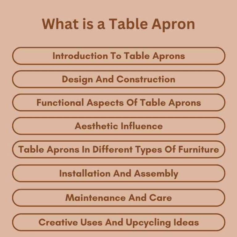 What is a Table Apron: Unveiling Its Secrets & Uses