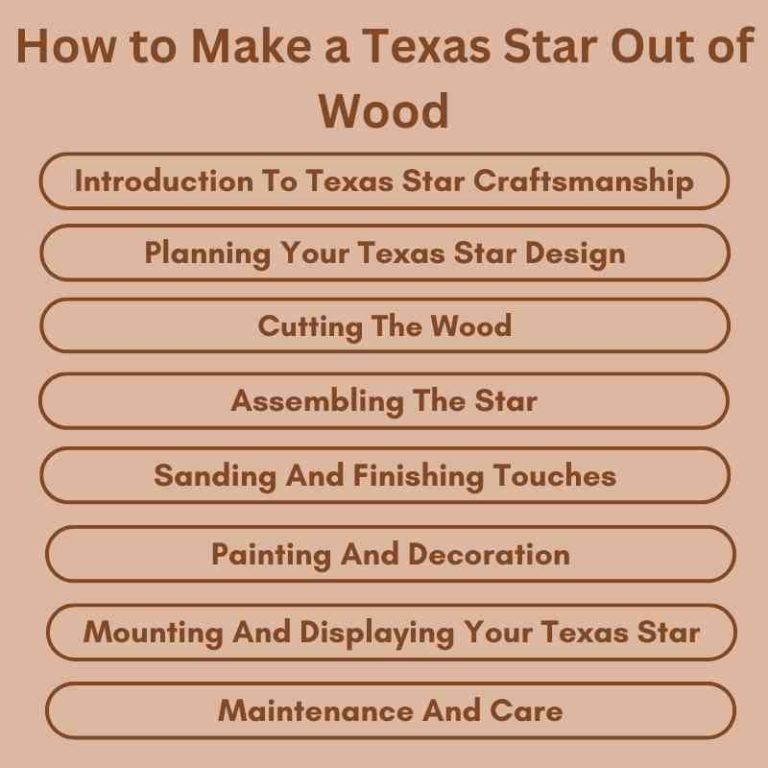 How to Make a Texas Star Out of Wood: DIY Mastery