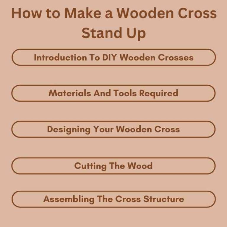 How to Make a Wooden Cross Stand Up: Easy DIY Guide