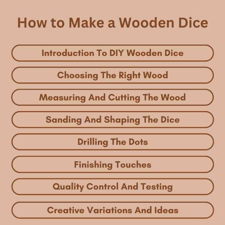 How to Make a Wooden Dice: A DIY Guide for Beginners