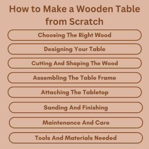 How to Make a Wooden Table from Scratch: DIY Mastery