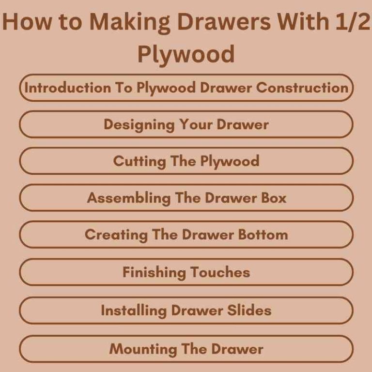How to Making Drawers With 1/2 Plywood: DIY Mastery