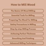 How to Mill Wood: Essential Tips for Perfect Planks