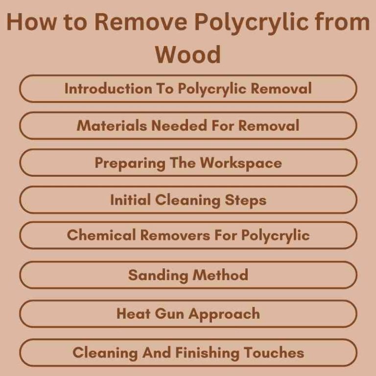 How to Remove Polycrylic from Wood: Easy Cleanup Tips
