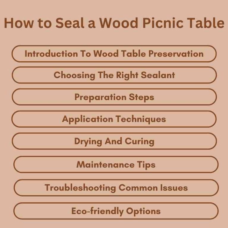 How to Seal a Wood Picnic Table: Top Tips & Tricks
