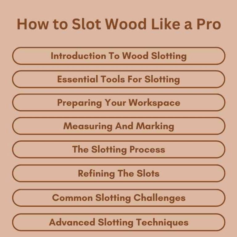 How to Slot Wood Like a Pro: Quick & Easy Guide