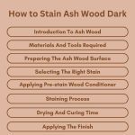 How to Stain Ash Wood Dark: A Step-by-Step Guide