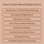 How to Stain Wood Bright Colors: A Vibrant Guide