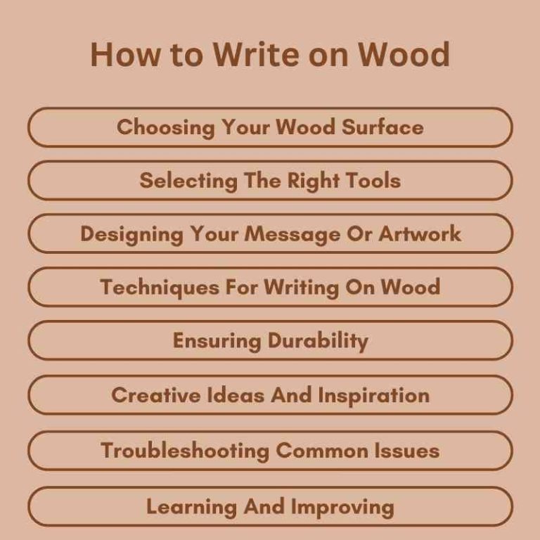 How to Write on Wood: Tips for Lasting Impressions