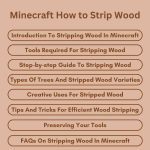 Minecraft How to Strip Wood: Easy & Quick Guide