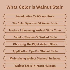 What Color is Walnut Stain? Unveil Its Rich Hue!