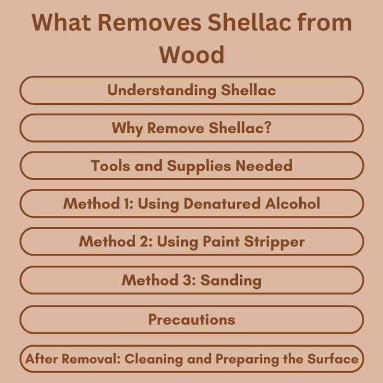 What Removes Shellac from Wood: Proven Solutions
