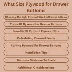 What Size Plywood for Drawer Bottoms: Ultimate Guide