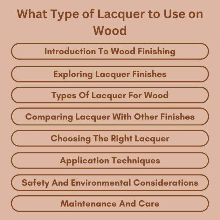 What Type of Lacquer to Use on Wood: Best Finishes Revealed