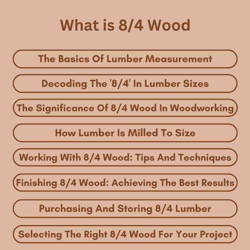 What is 8/4 Wood: Unlocking the Secrets of Lumber Sizes