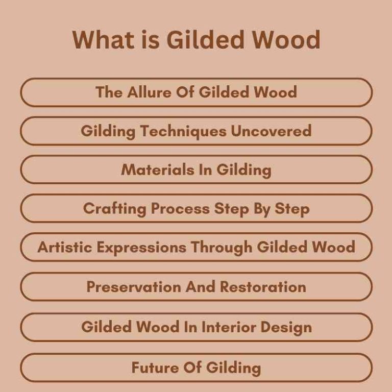 What is Gilded Wood?: Unveiling Luxurious Craftsmanship