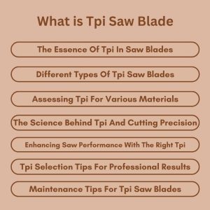What is TPI Saw Blade: Unleash Cutting Precision!