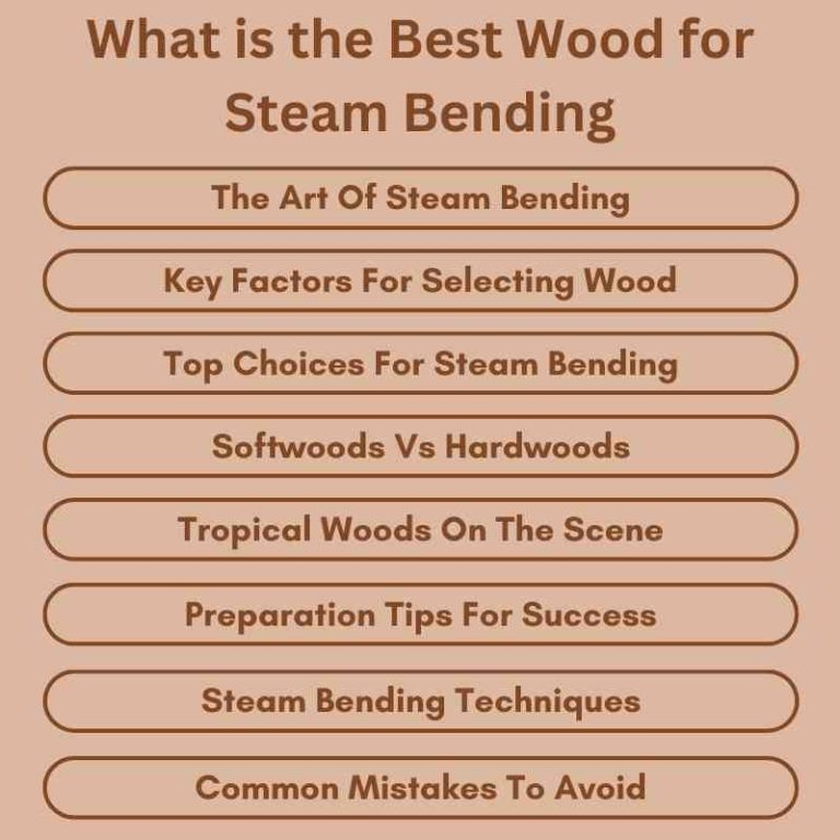 What is the Best Wood for Steam Bending?: Top Choices Revealed