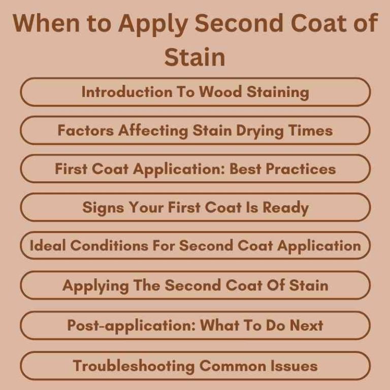 When to Apply Second Coat of Stain: Best Timing Tips