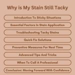 Why is My Stain Still Tacky?: Quick Fix Solutions