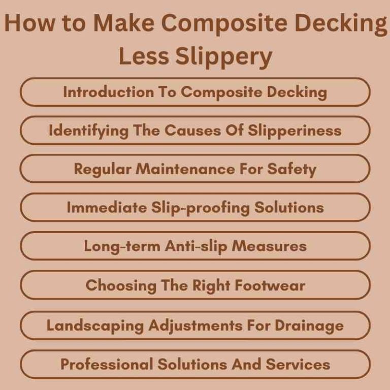 How to Make Composite Decking Less Slippery: Quick Fixes!