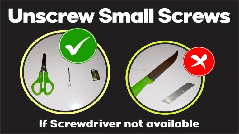 How to Unscrew a Small Screw: Expert Tips and Techniques