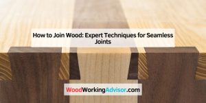 How to Join Wood: Expert Techniques for Seamless Joints