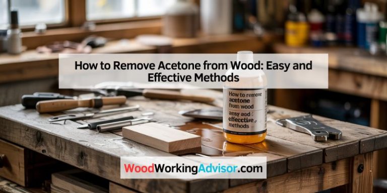 How to Remove Acetone from Wood: Easy and Effective Methods