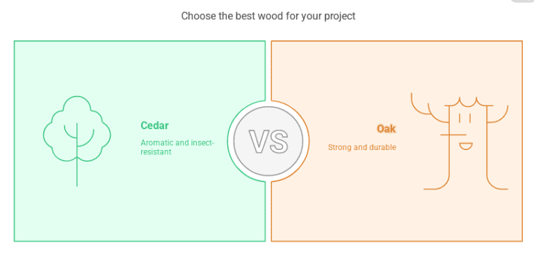 Cedar Vs Oak: Which Wood is Best for Your Next Project?