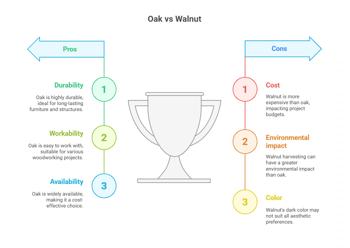 Oak Vs Walnut Grain: Which Wood is Best for Your Project? – Woodworking ...