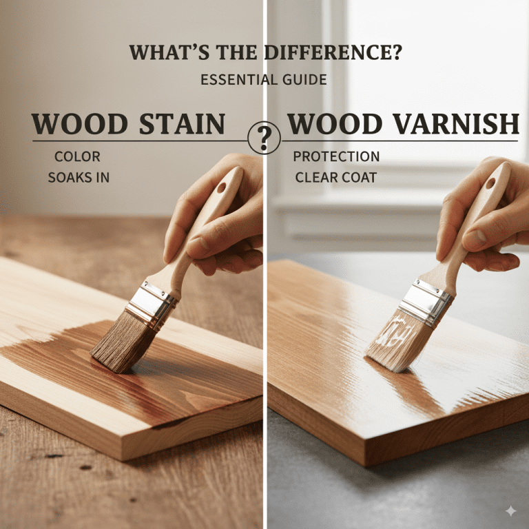 What's the Difference Between Stain and Varnish: Essential Guide