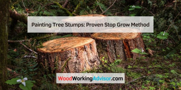 Painting Tree Stumps: Proven Stop Grow Method