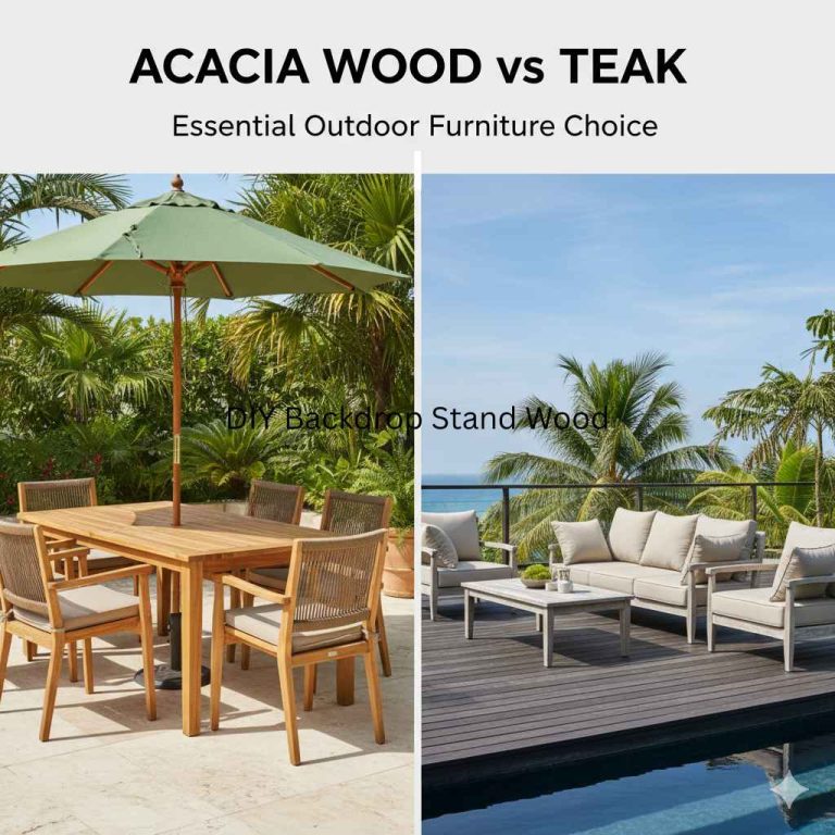 Acacia Wood vs Teak: Essential Outdoor Furniture Choice