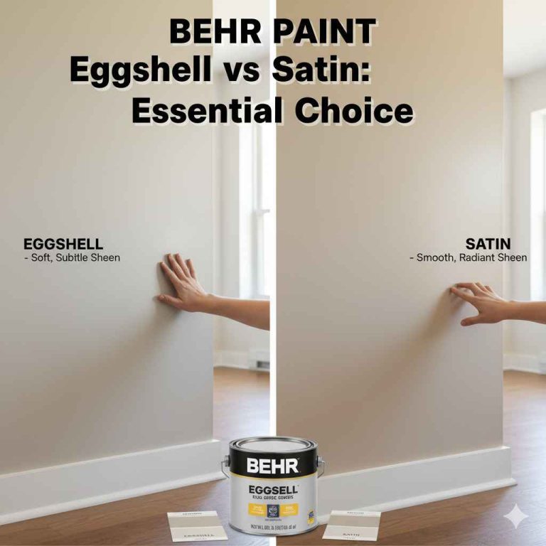 Behr Paint Eggshell vs Satin: Essential Choice