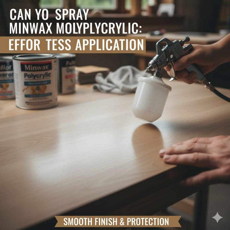 Can You Spray Minwax Polycrylic: Effortless Application