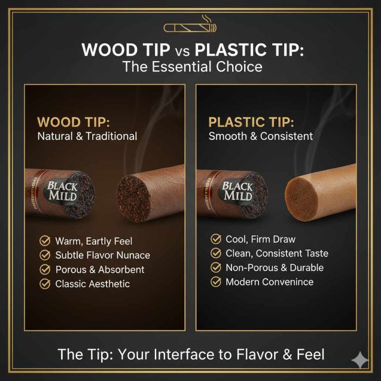 Wood Tip vs Plastic Tip Black and Mild: Essential Choice