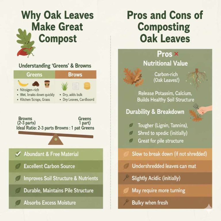 Are Oak Leaves Good for Compost: Essential Guide