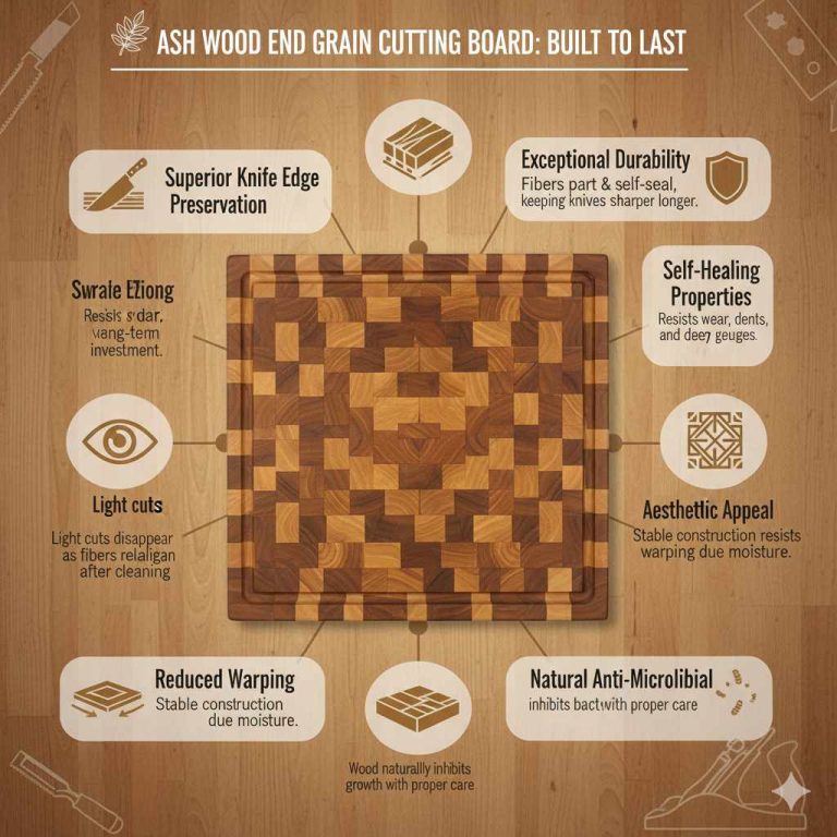 Ash Wood End Grain: Genius Cutting Board Essential